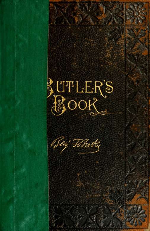 Butler. "Butler's Book."